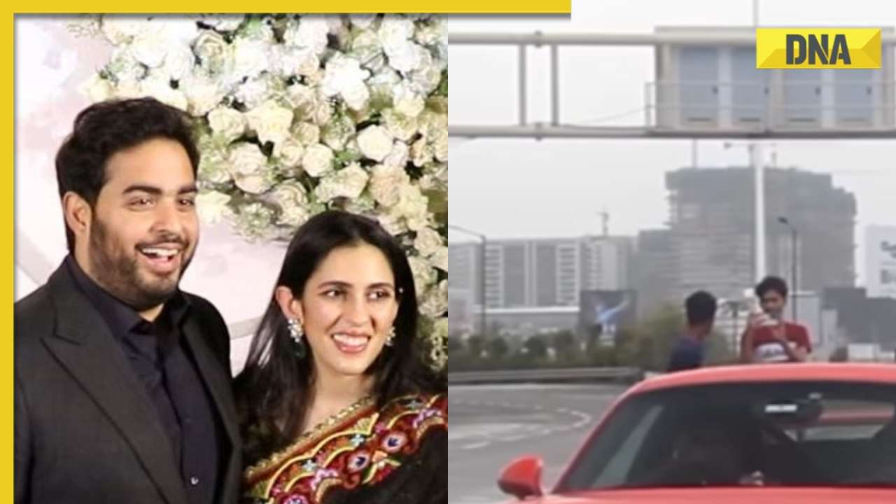 Viral Video: Akash Ambani takes his Rs 7.50 crores red Ferrari SF90 for a ride on Mumbai streets ...