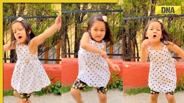 Viral video: Adorable little girl's dance to 'Tere Vaaste' captivates ...