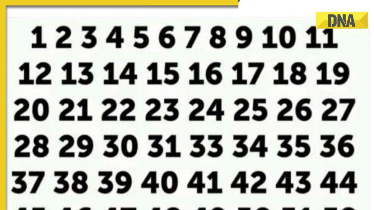 Optical illusion: Find the missing number in THIS image