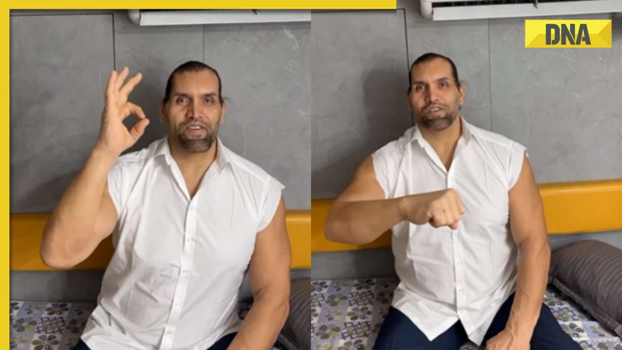 Viral video: The Great Khali's cute dance moves to 'Obsessed' take ...