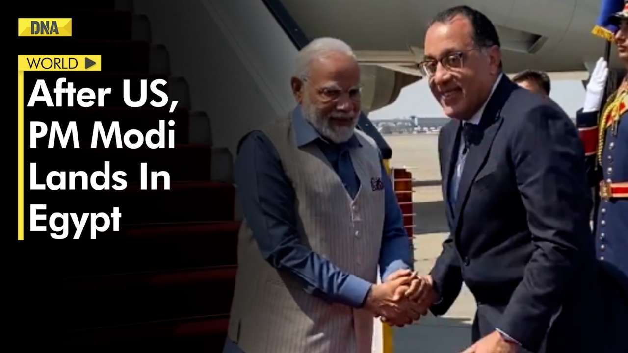 PM Modi lands in Egypt, in special honour Egyptian PM welcomes him at the airport