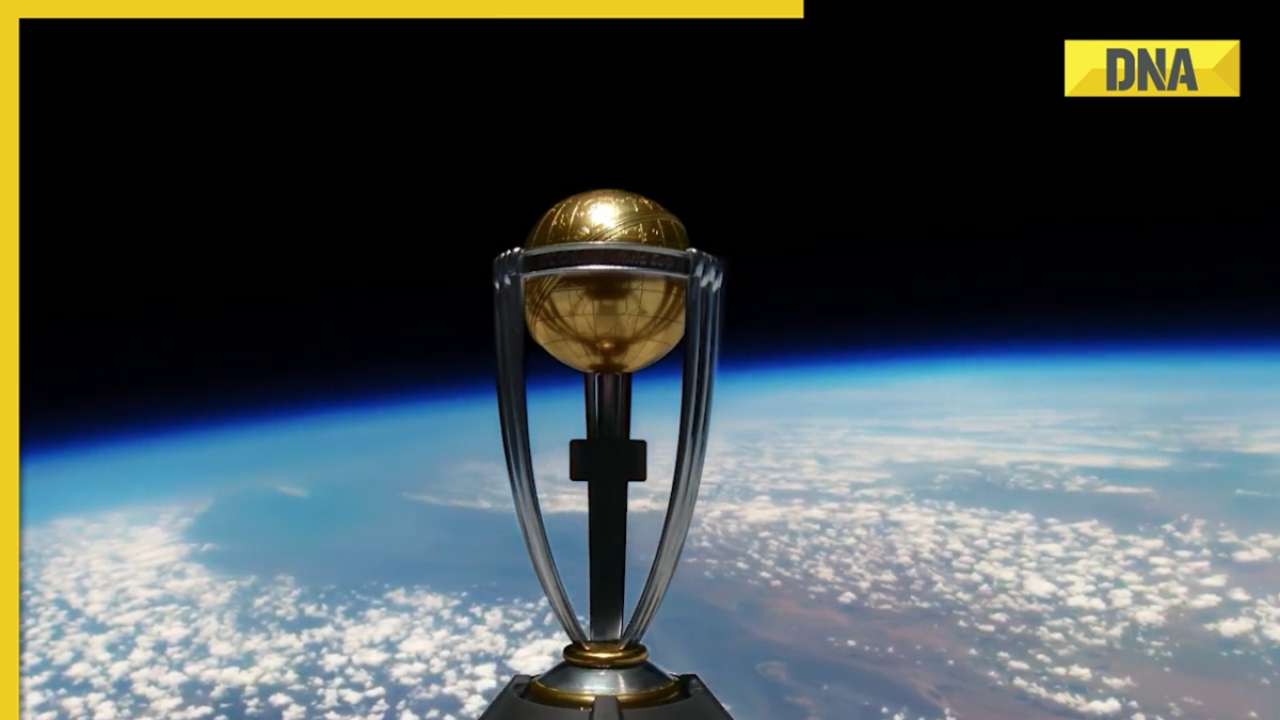 Watch: ICC World Cup 2023 trophy launched in stratosphere, 120,000 ft ...