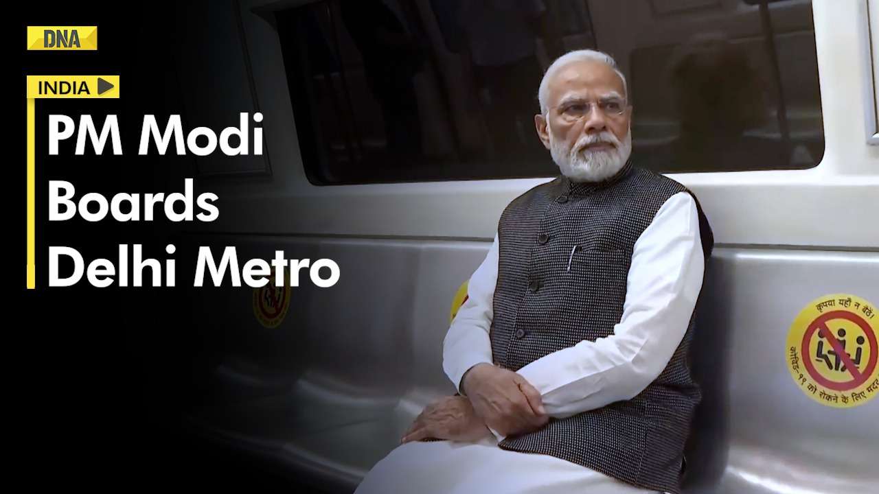 PM Narendra Modi boards Delhi Metro to visit Delhi University
