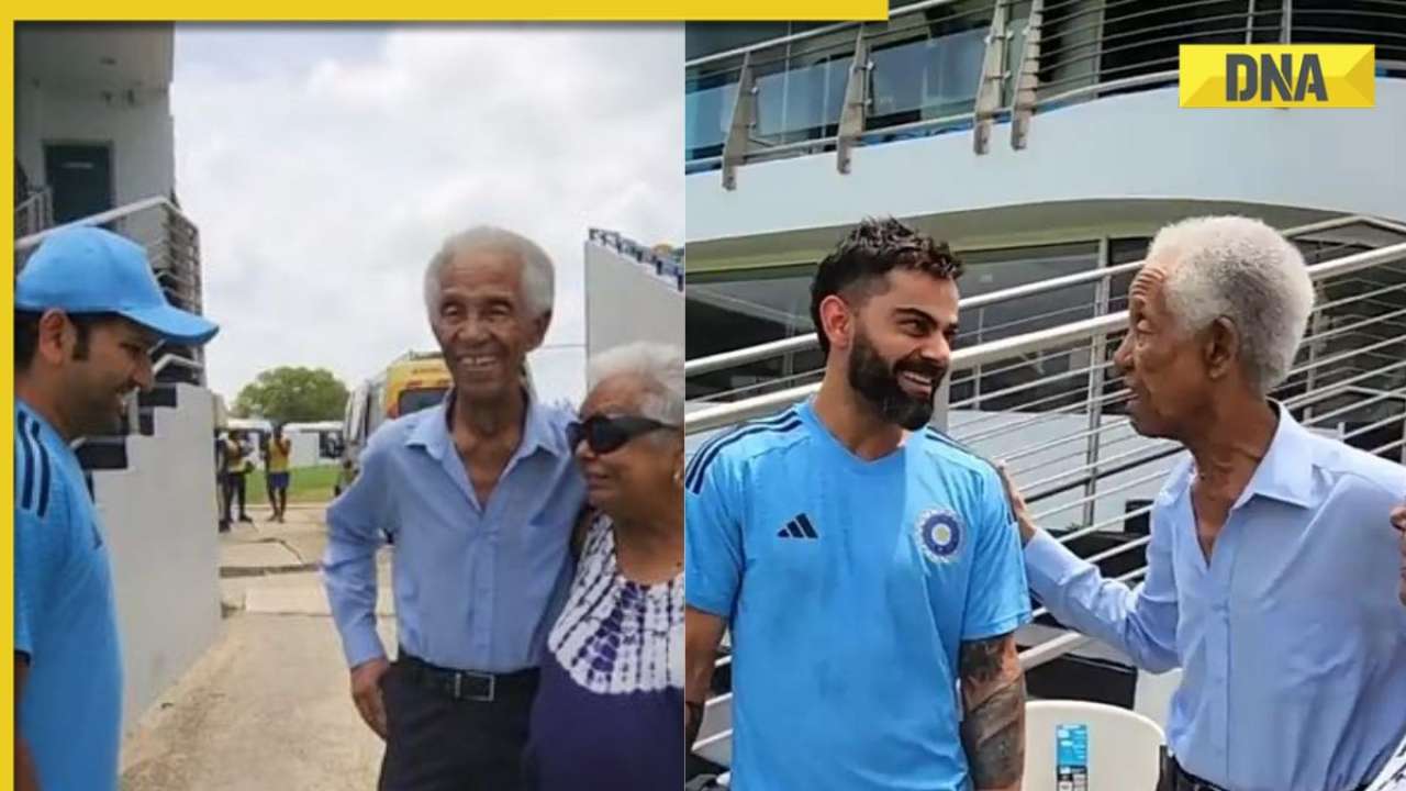 Watch: Virat Kohli, Rohit Sharma all smiles as Indian players meet Sir ...