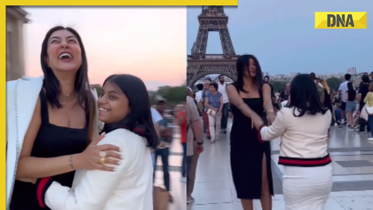 Sushmita Sen dances her heart out in front of Eiffel Tower with ...