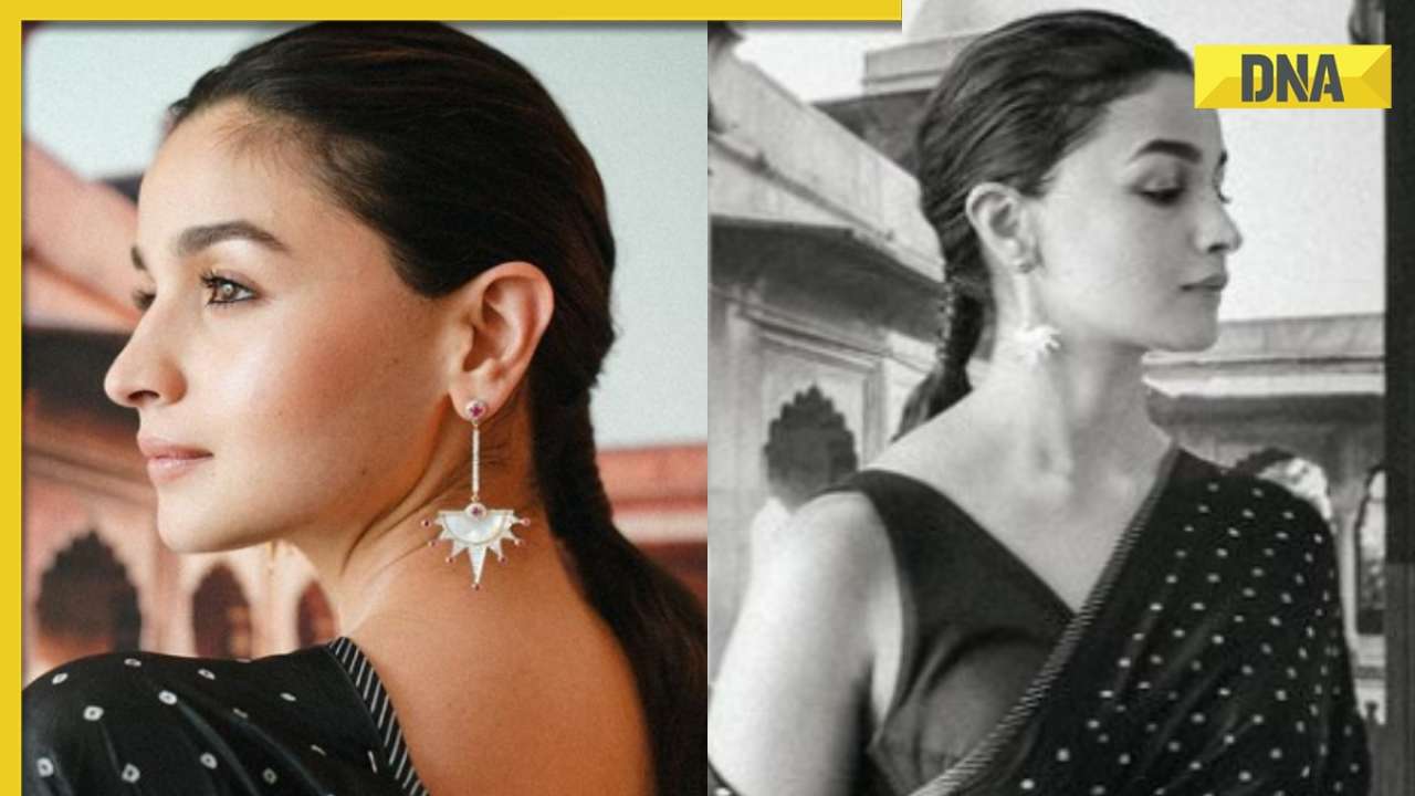 Alia Bhatt looks mesmerising in black saree as she shares photos from ...