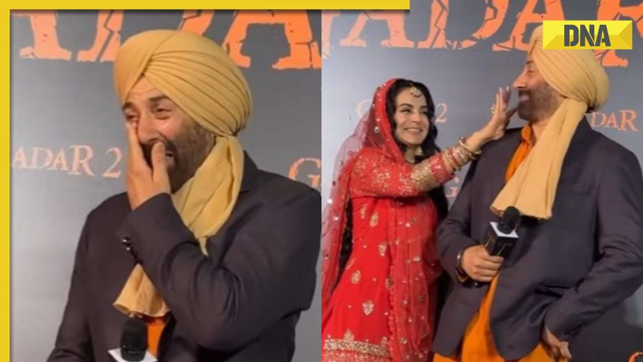 Sunny Deol gets emotional at Gadar 2 trailer launch event, Ameesha ...
