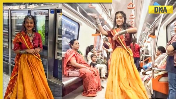 'Ab yahi bacha tha': Girl performs garba inside crowded metro train, viral video sparks online ...