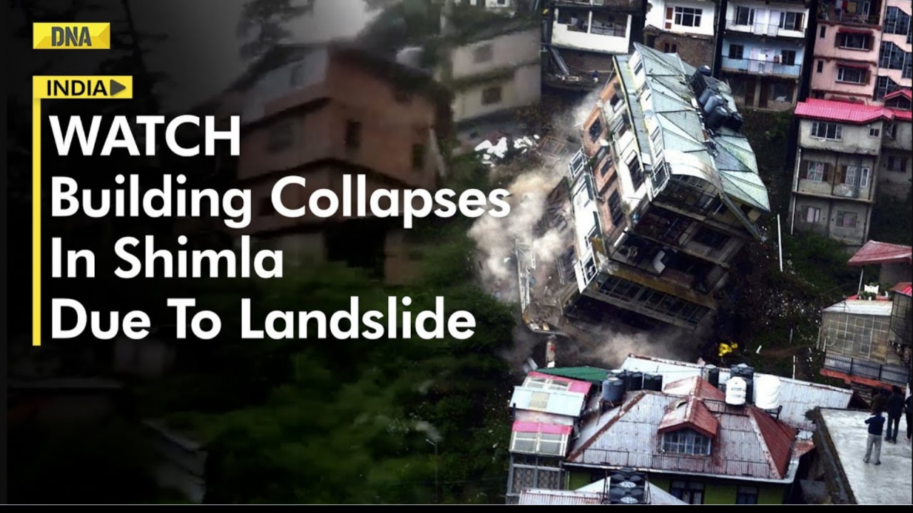 Video: Houses collapses after landslide in Shimla; Rescure operations ...