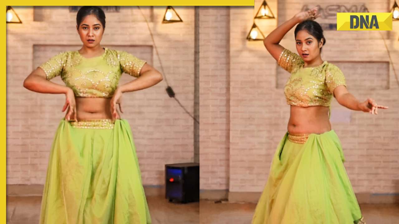 Viral Video Womans Hot Belly Dance In Stunning Green Attire To Mashallah Song Burns Internet