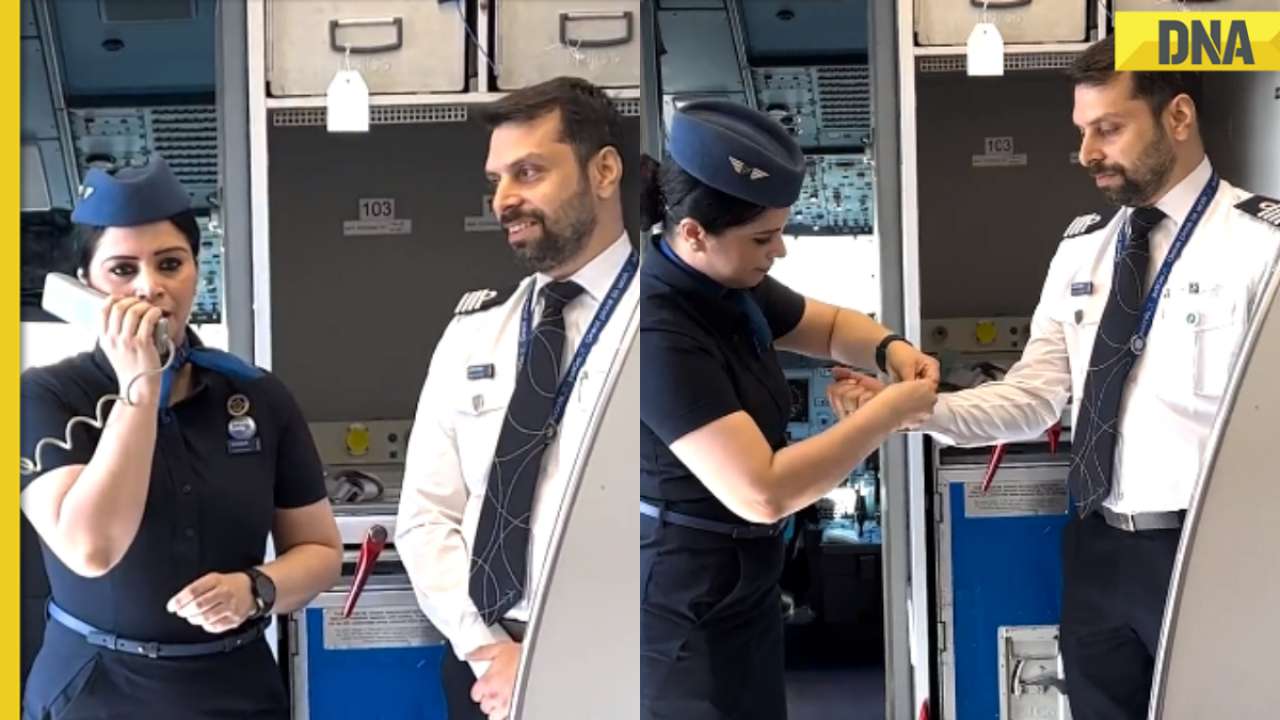 Sky-high sibling love: IndiGo air hostess ties rakhi to pilot brother ...