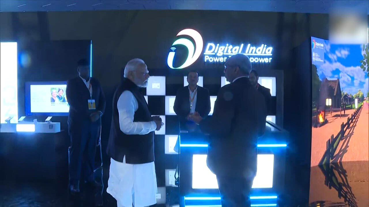 G20 Summit: PM Modi Visits Digital India Pavilion At Bharat Mandapam In Delhi