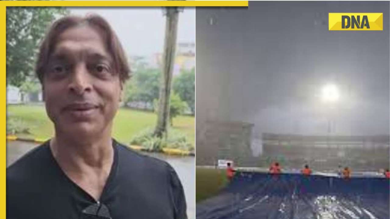 'Baarish ne bacha liya humein': Shoaib Akhtar reacts as rain play ...
