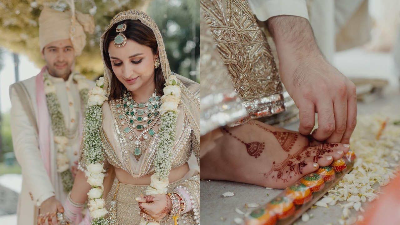 In pics: Parineeti Chopra and Raghav Chadha’s first official appearance as husband and wife