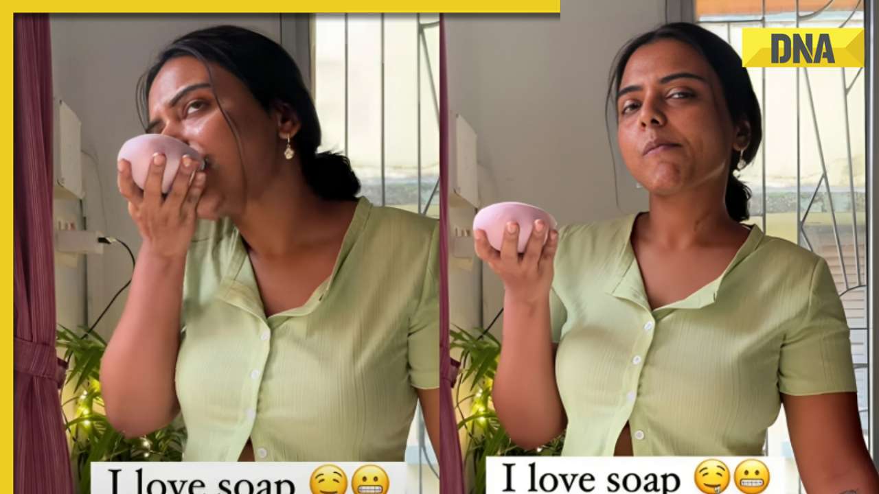 Viral video: Woman's 'soap-eating' act takes internet by storm, but it's not what you think