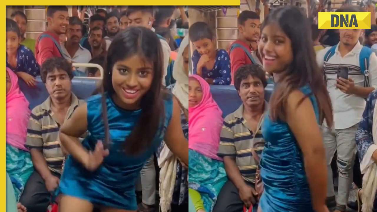 Viral video: Girl dances inside crowded train, internet is not impressed