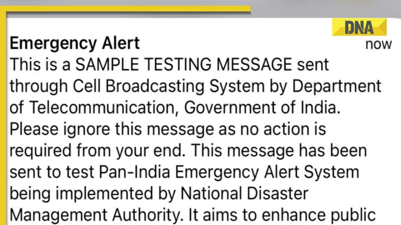 Received an Emergency Alert message on your phones with loud buzzer ...