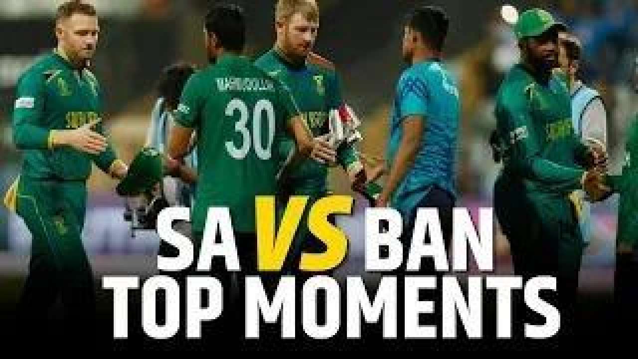 SA vs BAN top moments: De Kock, Klaasen help South Africa beat Bangladesh | SA vs BAN highlights