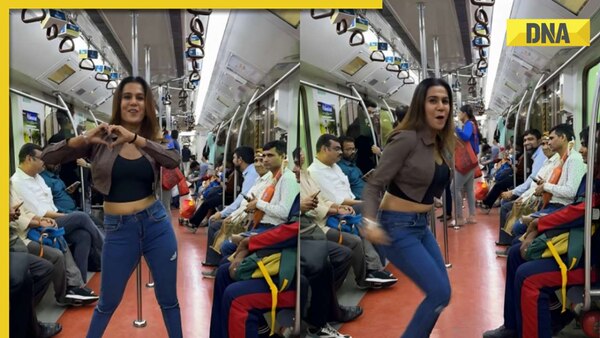 Watch: Girl's attention-grabbing dance in crowded metro goes viral ...