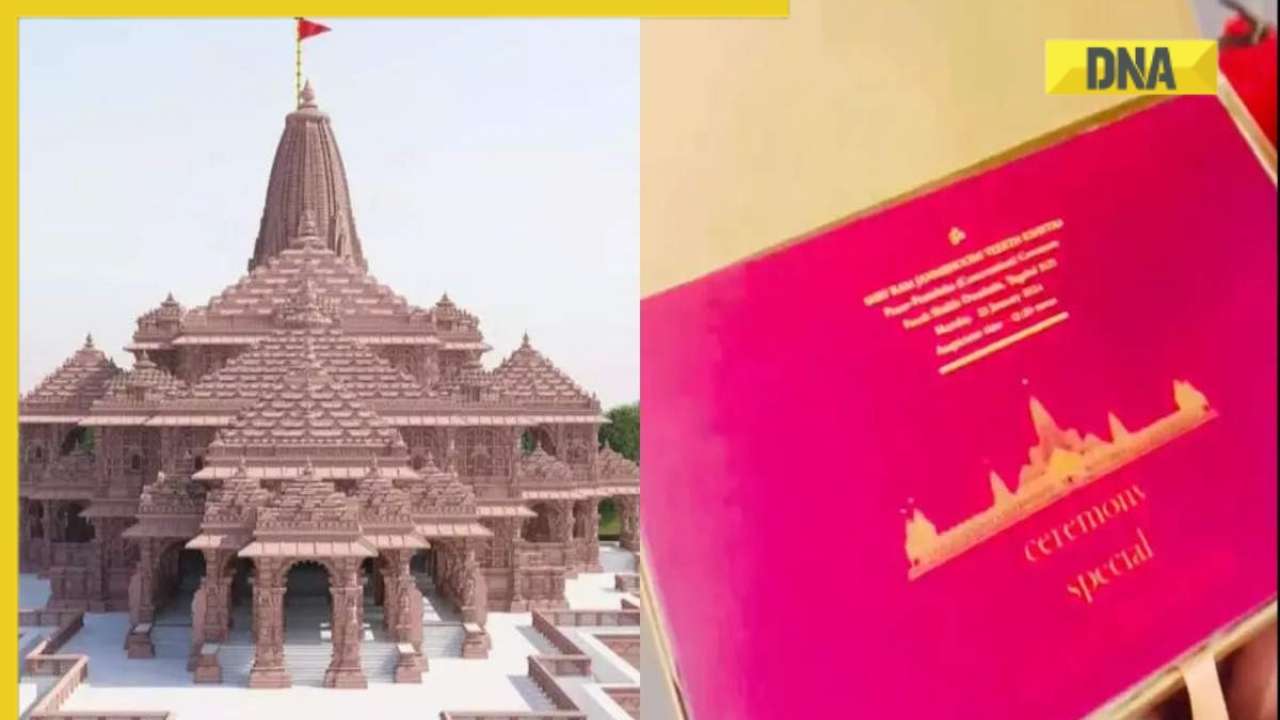 Watch: First look of the invitation cards for Ayodhya Ram Temple ...