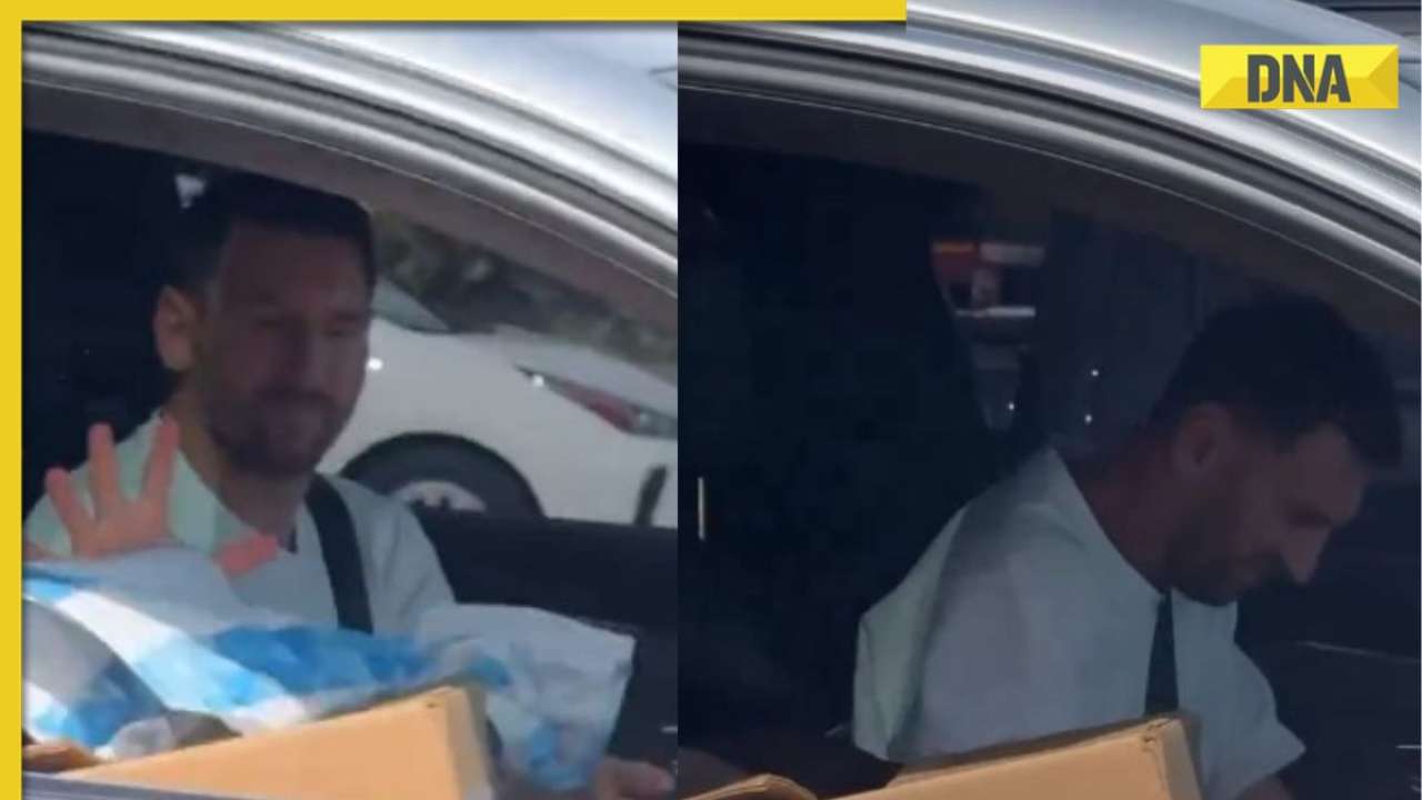 Lionel Messi signs Argentina jersey for fan in middle of traffic, video ...