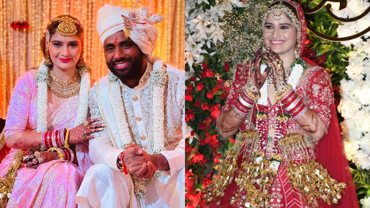 In pics: Arti Singh stuns in red lehenga as she ties the knot with beau ...