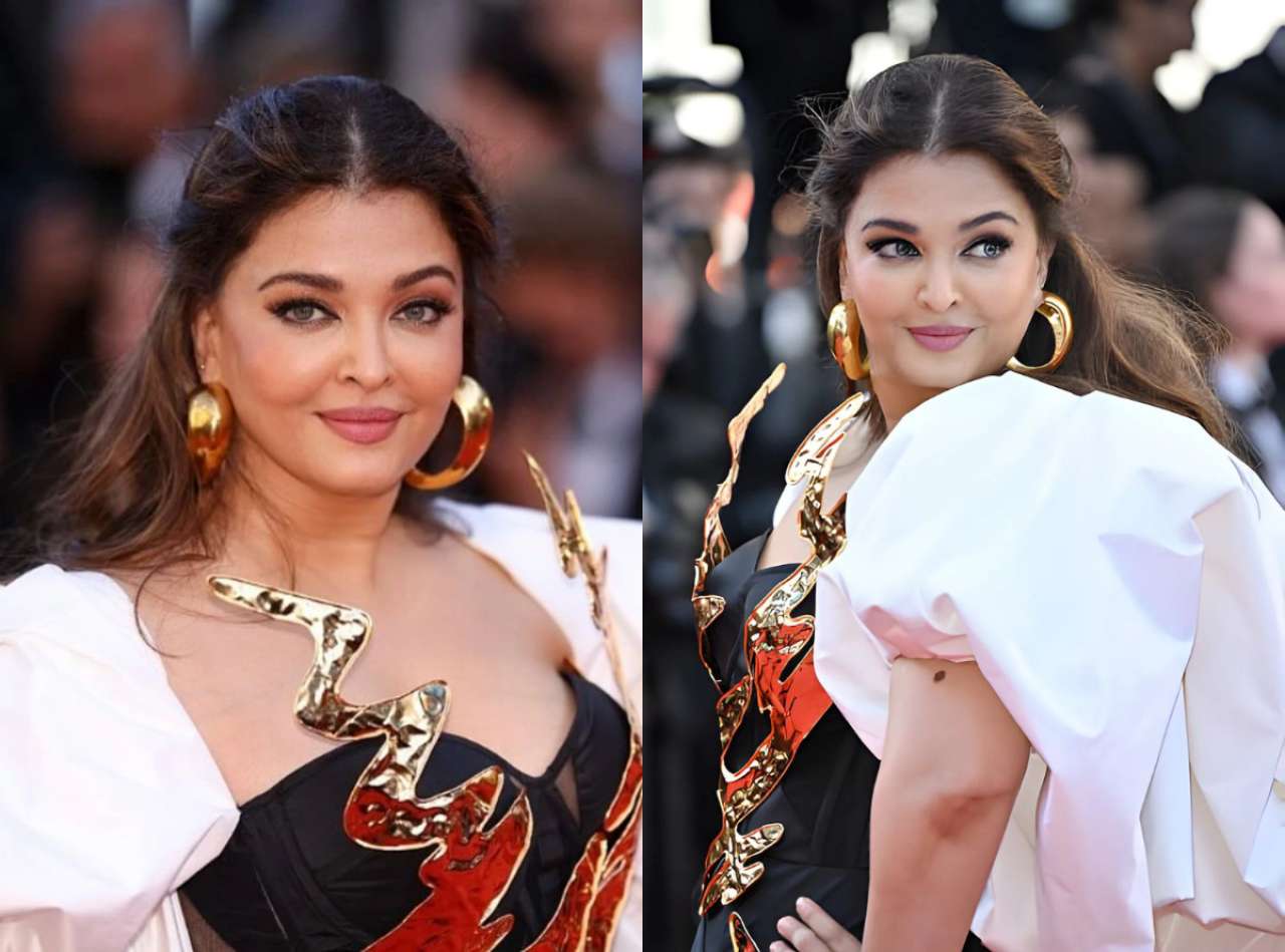 Aishwarya Rai Bachchan turns heads in intricate black gown at Cannes ...