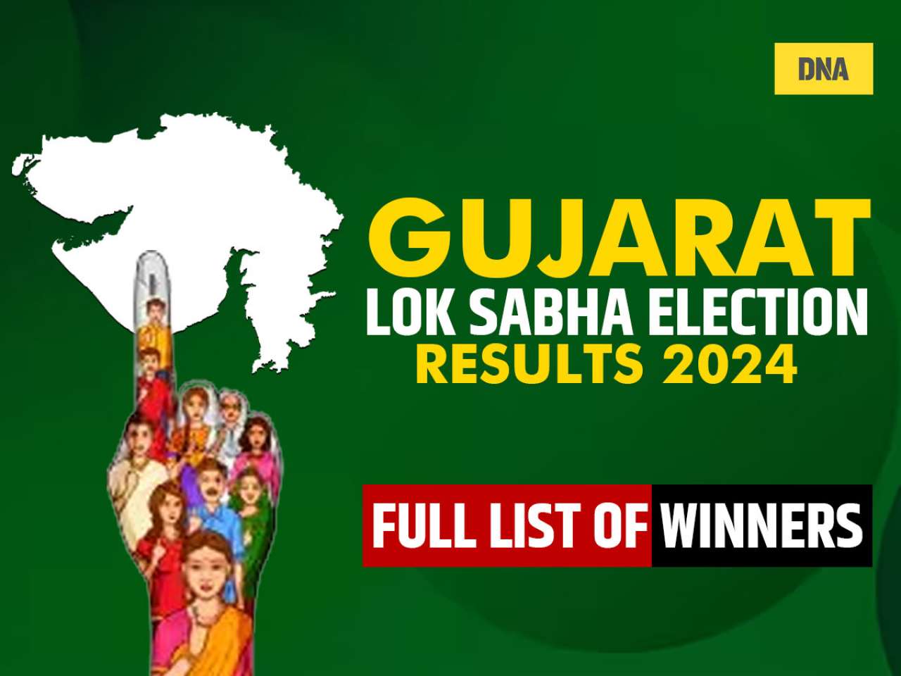 Gujarat Lok Sabha Election Results 2024 Full Winner List