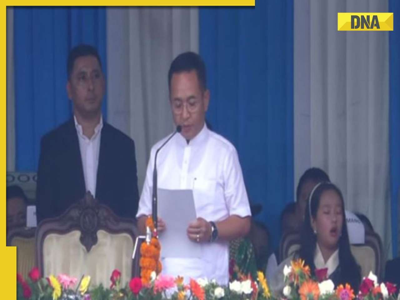 SKM chief Prem Singh Tamang takes oath as Sikkim Chief Minister for ...
