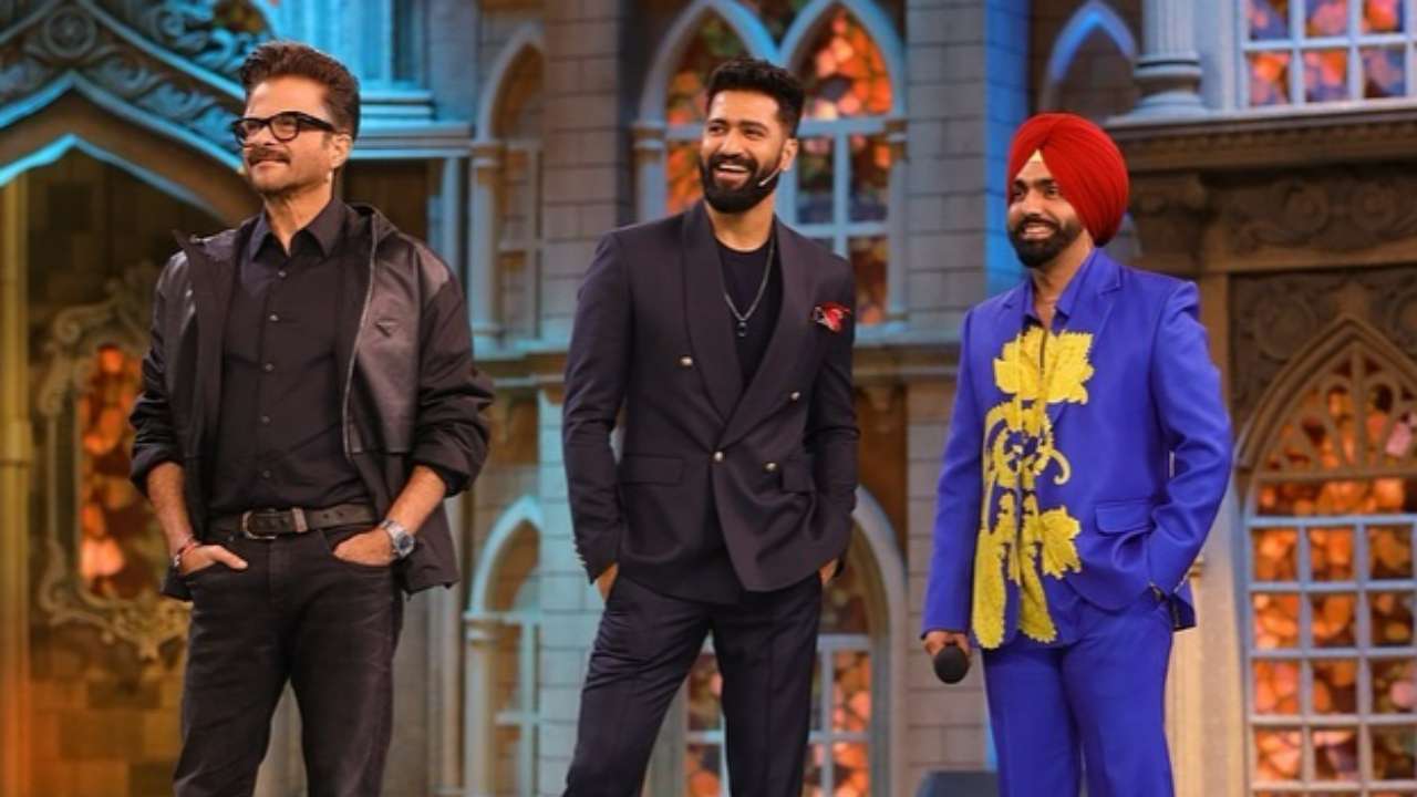 In pics: Vicky Kaushal, Ammy Virk teach Anil Kapoor steps of Tauba ...