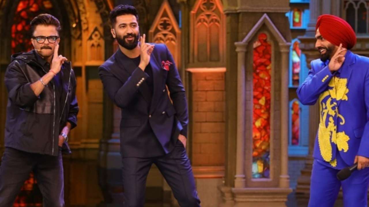 In pics: Vicky Kaushal, Ammy Virk teach Anil Kapoor steps of Tauba ...