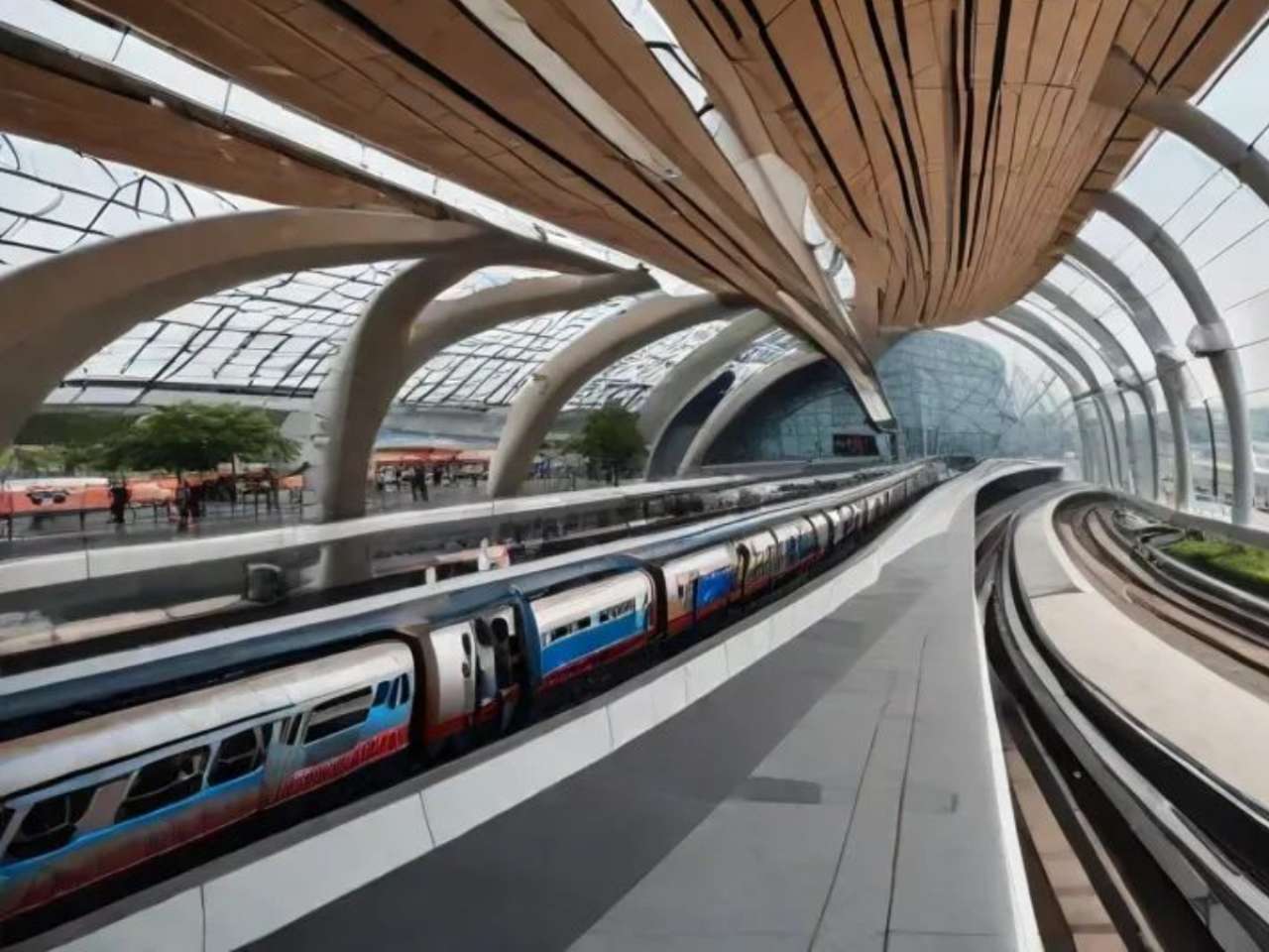 AI imagines Indian railways after 100 year