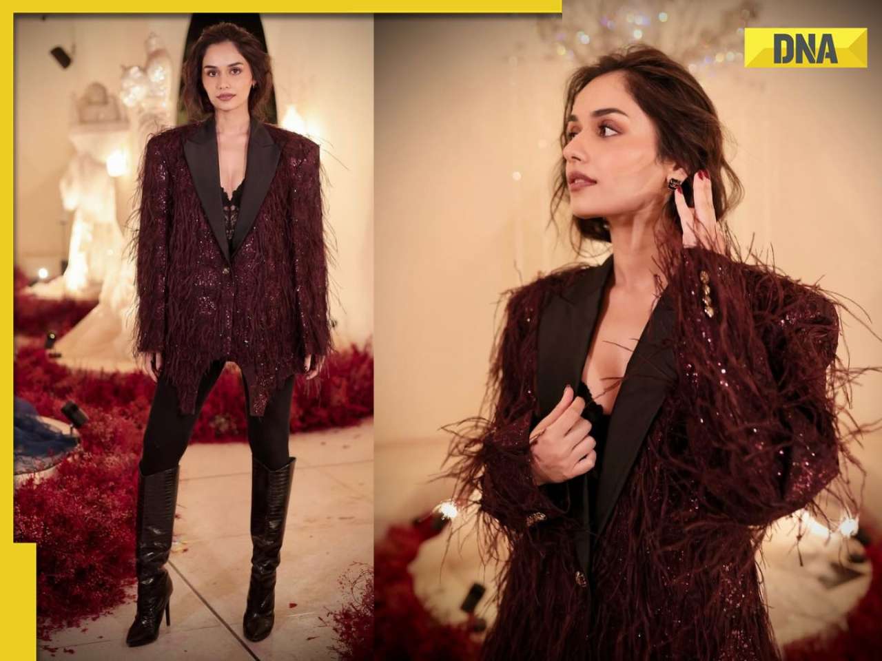 Manushi Chhillar's blingy jacket is perfect wardrobe pick for this ...