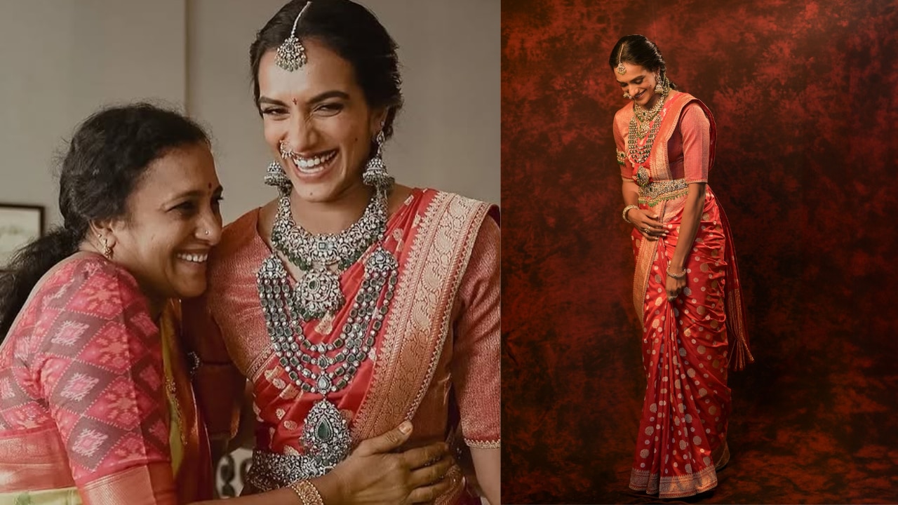 In Pics: PV Sindhu stuns as Sabyasachi bride, check out dreamy photos