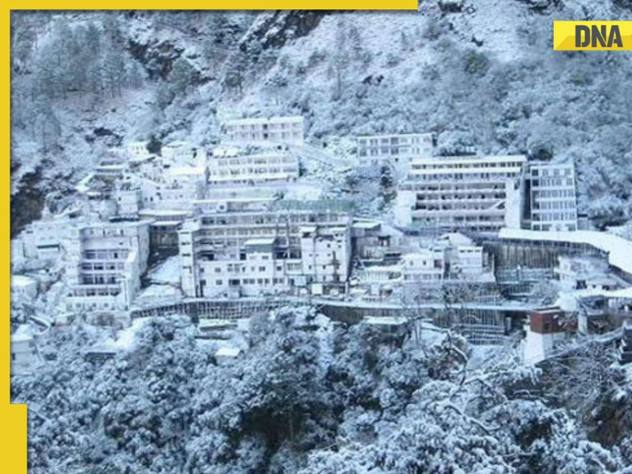 Watch Vaishno Devi temple's beautiful snowfall pictures that will leave ...