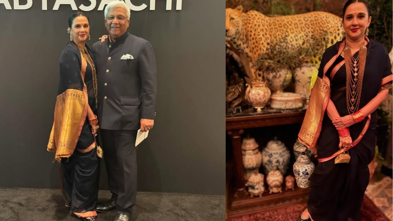 Maharani Radhika Raje Gaekwad stuns in 100-year-old Paithani Nauvari ...