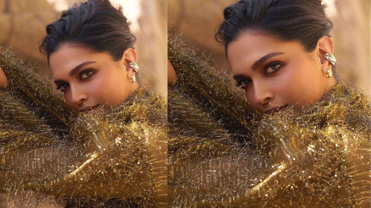 Deepika Padukone shines in gold Sabyasachi outfit at Forbes 30/50 Global Summit in Abu Dhabi ...