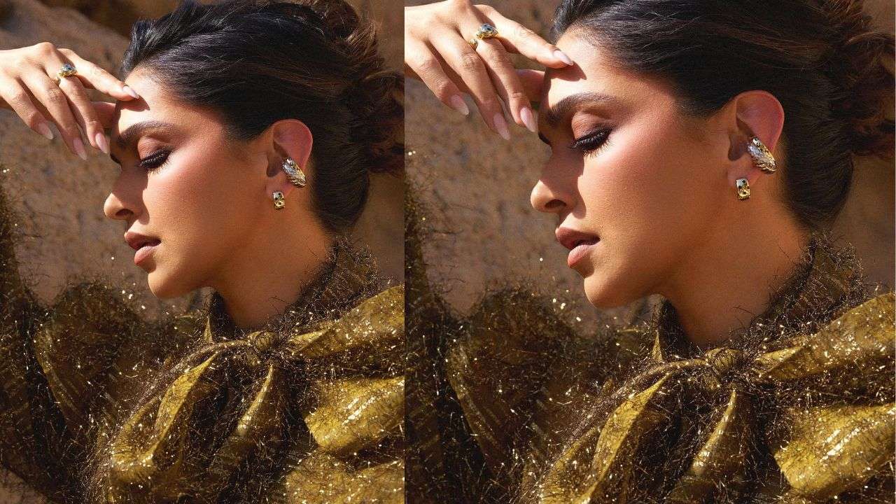Deepika Padukone shines in gold Sabyasachi outfit at Forbes 30/50 Global Summit in Abu Dhabi ...