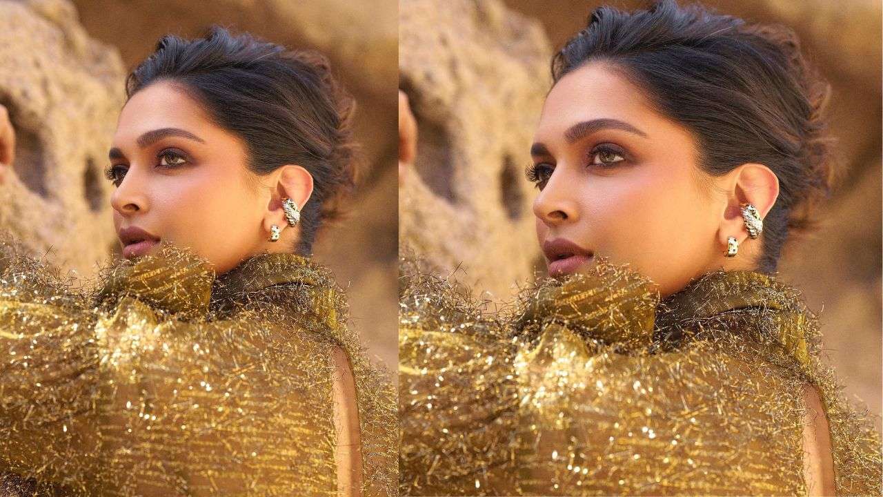 Deepika Padukone shines in gold Sabyasachi outfit at Forbes 30/50 Global Summit in Abu Dhabi ...