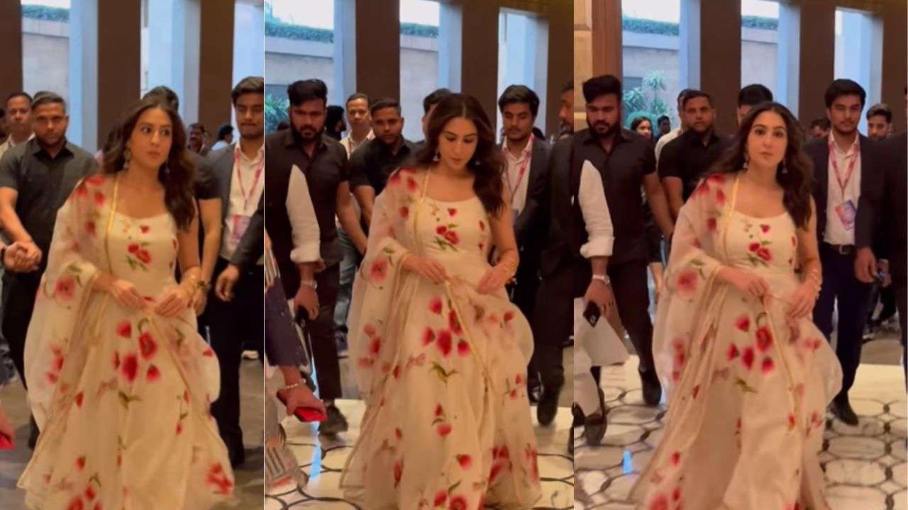 Sara Ali Khan radiates elegance in Rs 45,500 hand painted kurta set