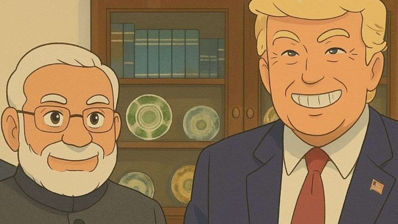 7 iconic moments of US President Donald Trump in Ghibli style AI art ...