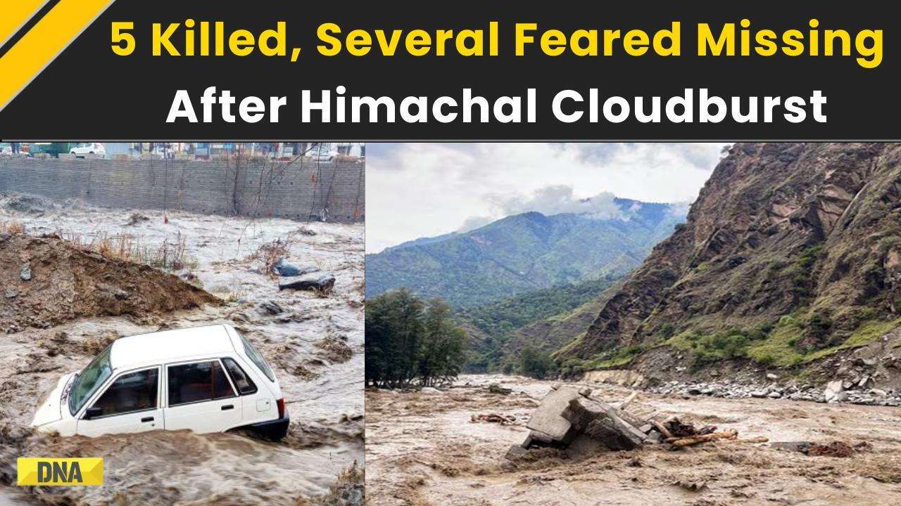 Himachal Pradesh Flood News: Cloudburst In Himachal Triggers Flash Floods, 5 Dead, Several Missing