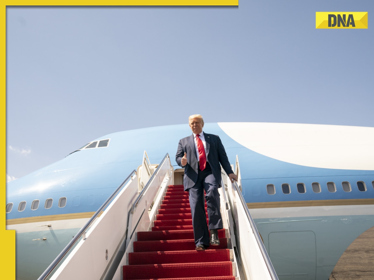 Tragedy averted! Donald Trump's Air Force One had close encounter with ...