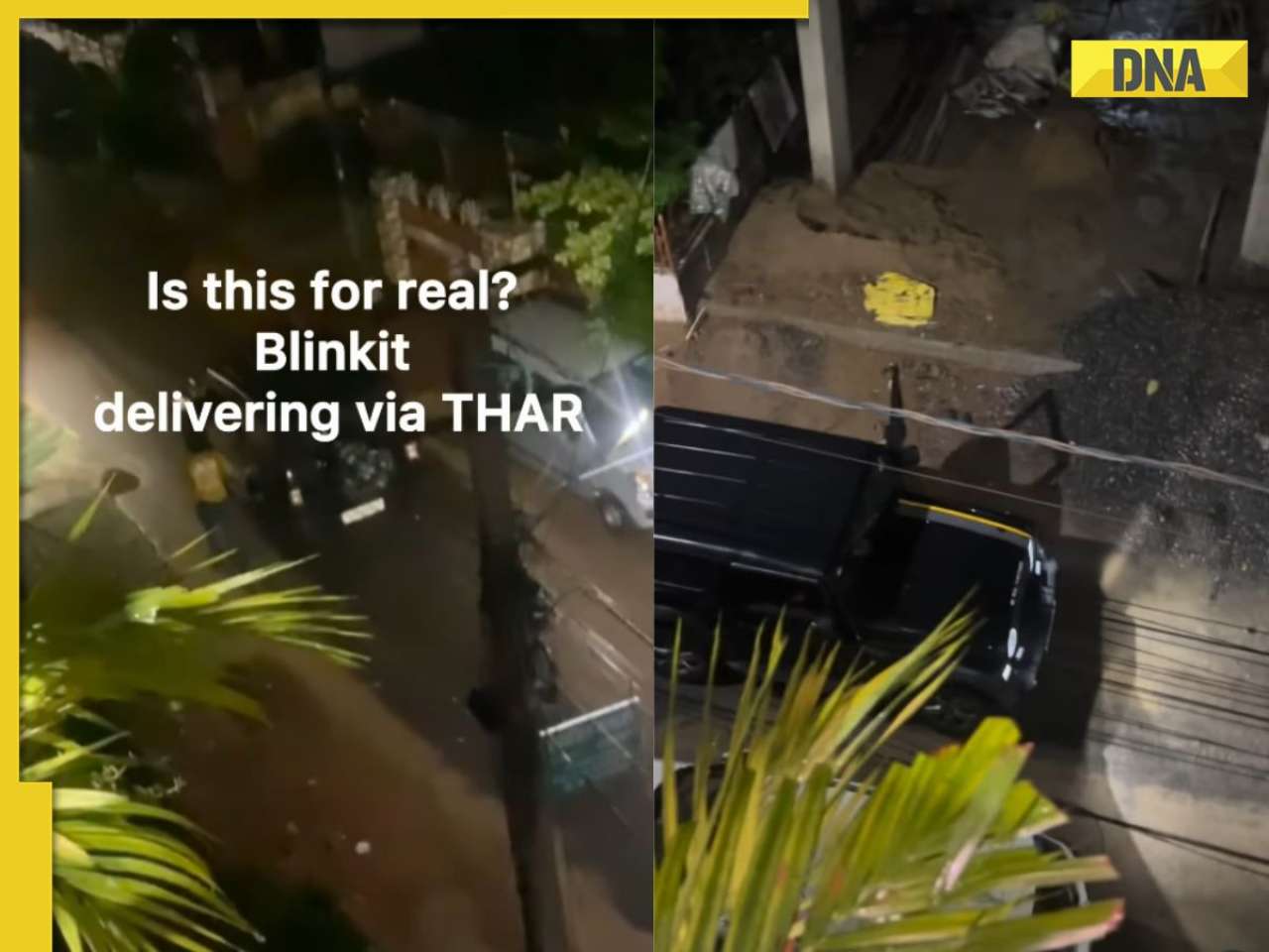 'EMI must be due': Blinkit delivery agent arrives in Mahindra Thar ...