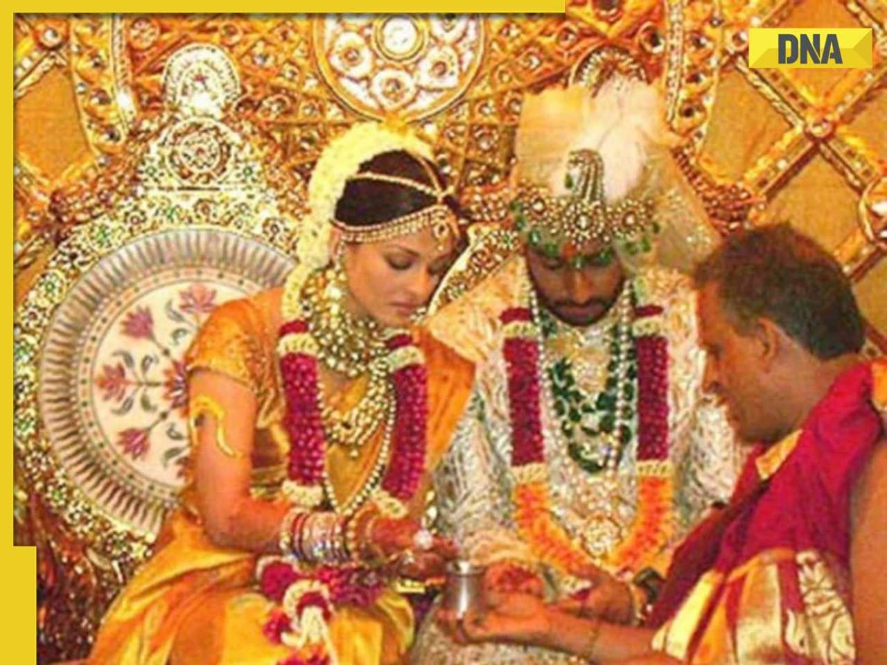 Aishwarya Rai, Abhishek Bachchan's wedding: When Abhishek wore Mughal tumbler necklace, ruby ...