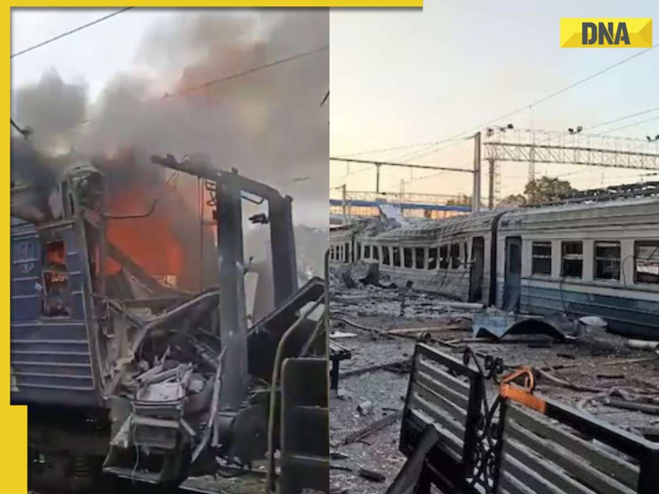 At least 30 injured after Russian drones strike Ukraine's Railway ...