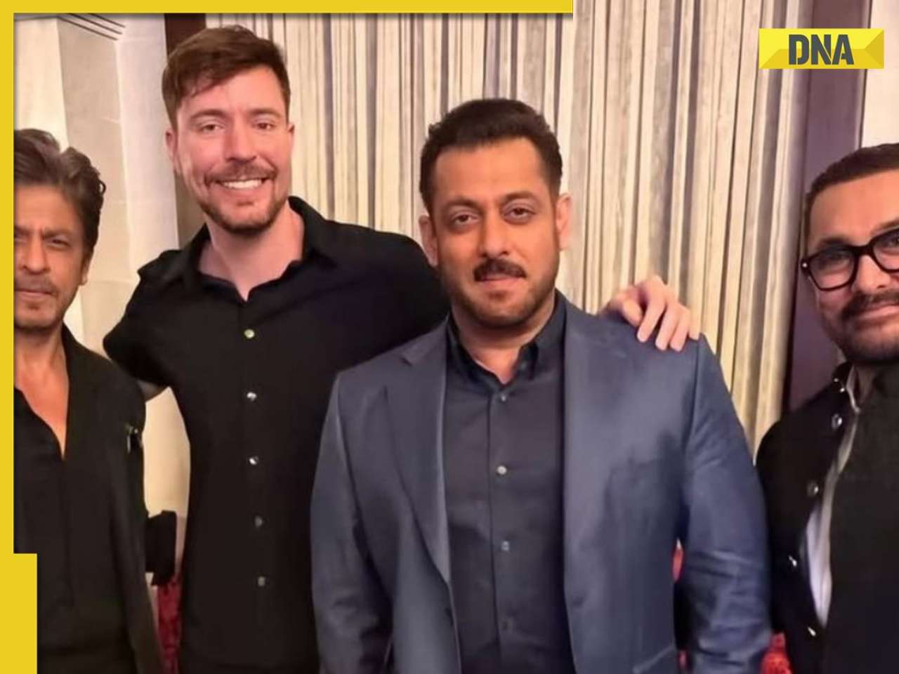 YouTuber MrBeast meets Bollywood icons Shah Rukh Khan, Salman Khan ...
