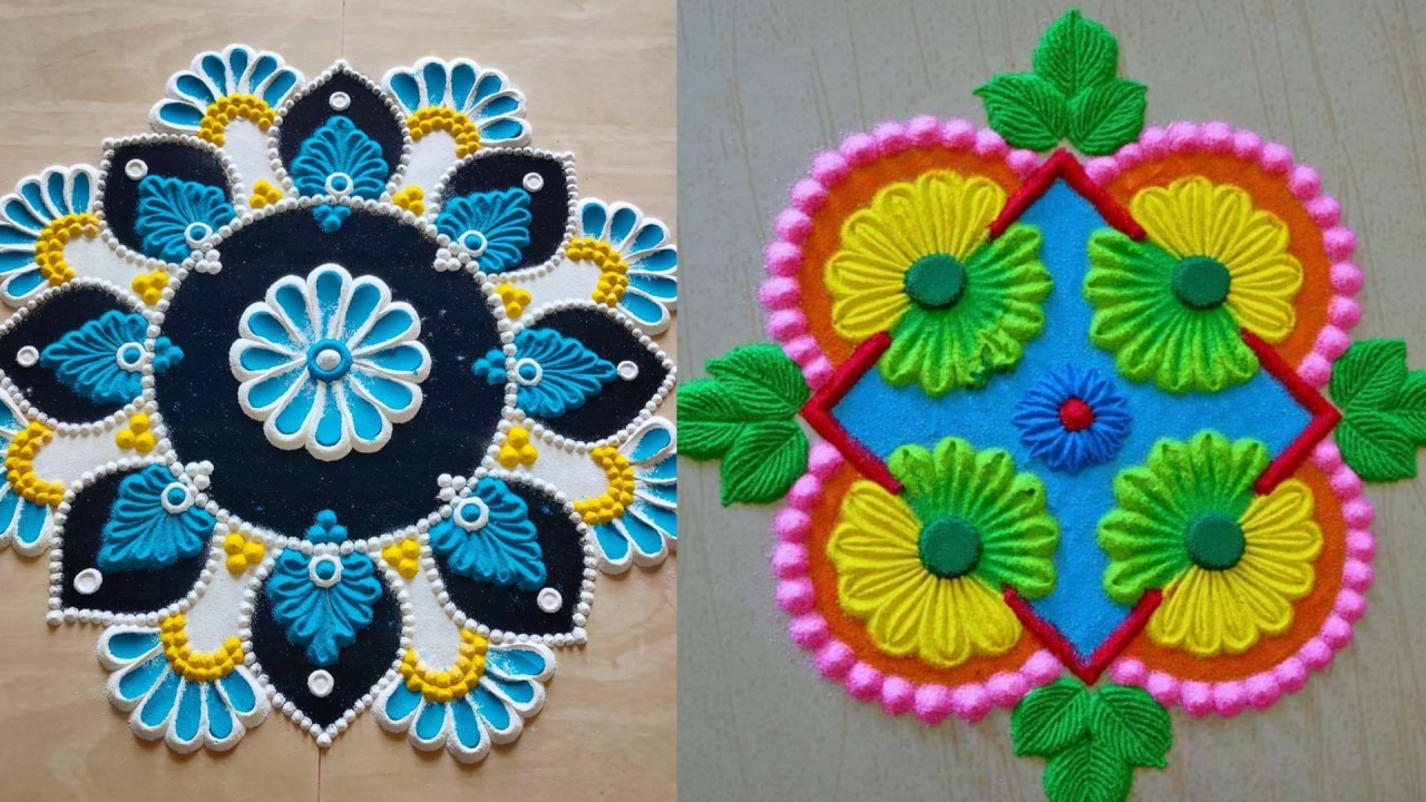 Diwali 2025 Rangoli Designs: इस दिवाली कलश-कमल, स्वास्तिक व मां लक्ष्मी ...