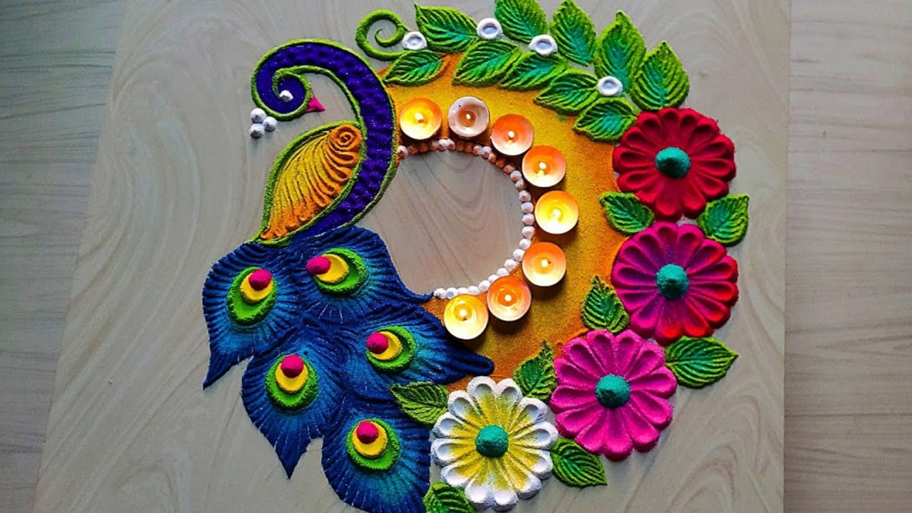 Diwali 2025 Rangoli Designs: इस दिवाली कलश-कमल, स्वास्तिक व मां लक्ष्मी ...