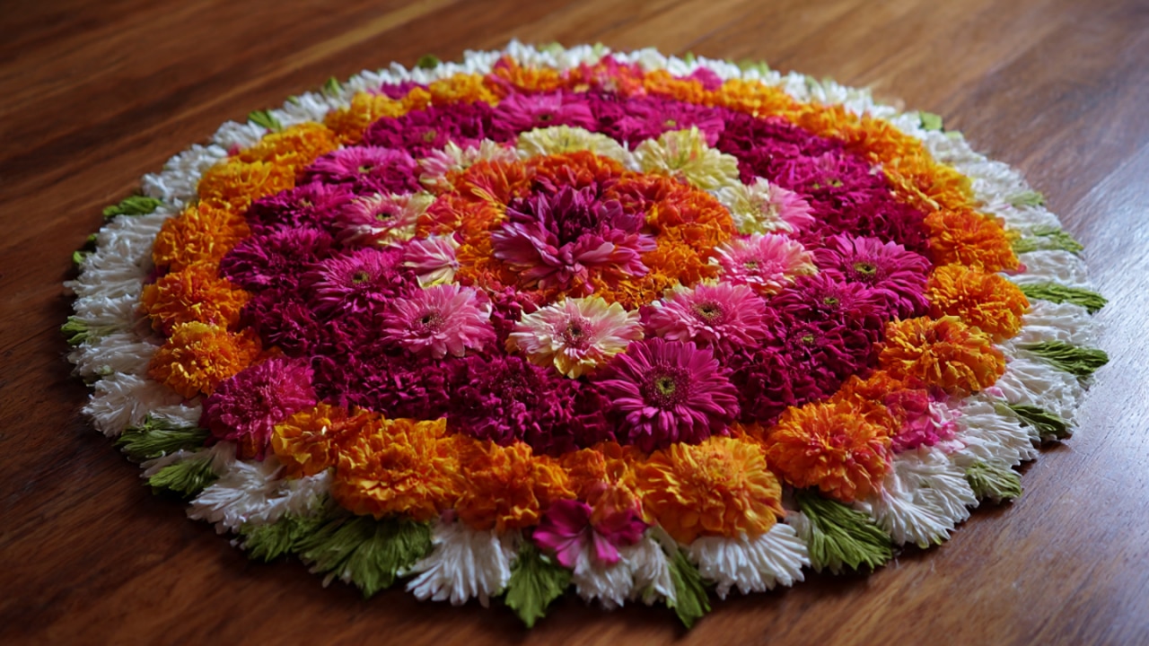 Diwali 2025 Rangoli Design: दिवाली पर फूलों से बनाएं ये खूबसूरत रंगोली ...